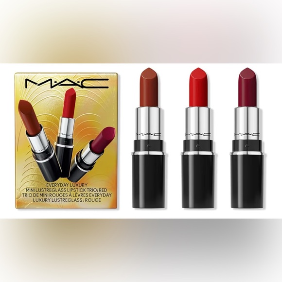 MAC Cosmetics | Makeup | Mac Mini Lipstick Trio Red Shades | Poshmark